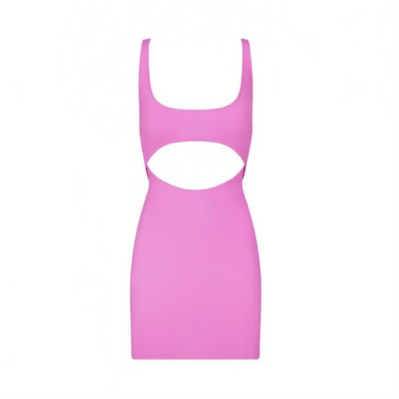 SKIMS | Swim | Skims Signature Swim Cut Out Pink Tank Dress In Taffy ...